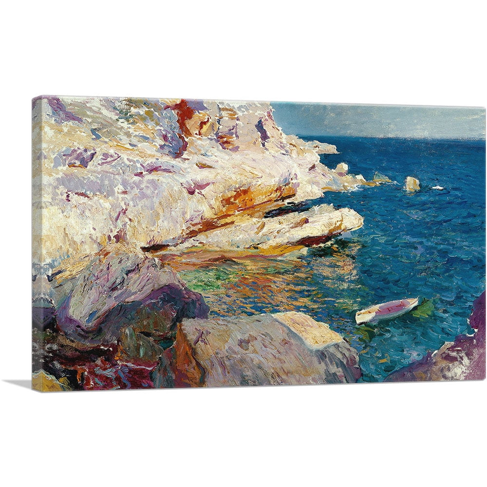 ARTCANVAS Rocks at Javea 1905 Canvas Art Print by Joaquin Sorolla y ...