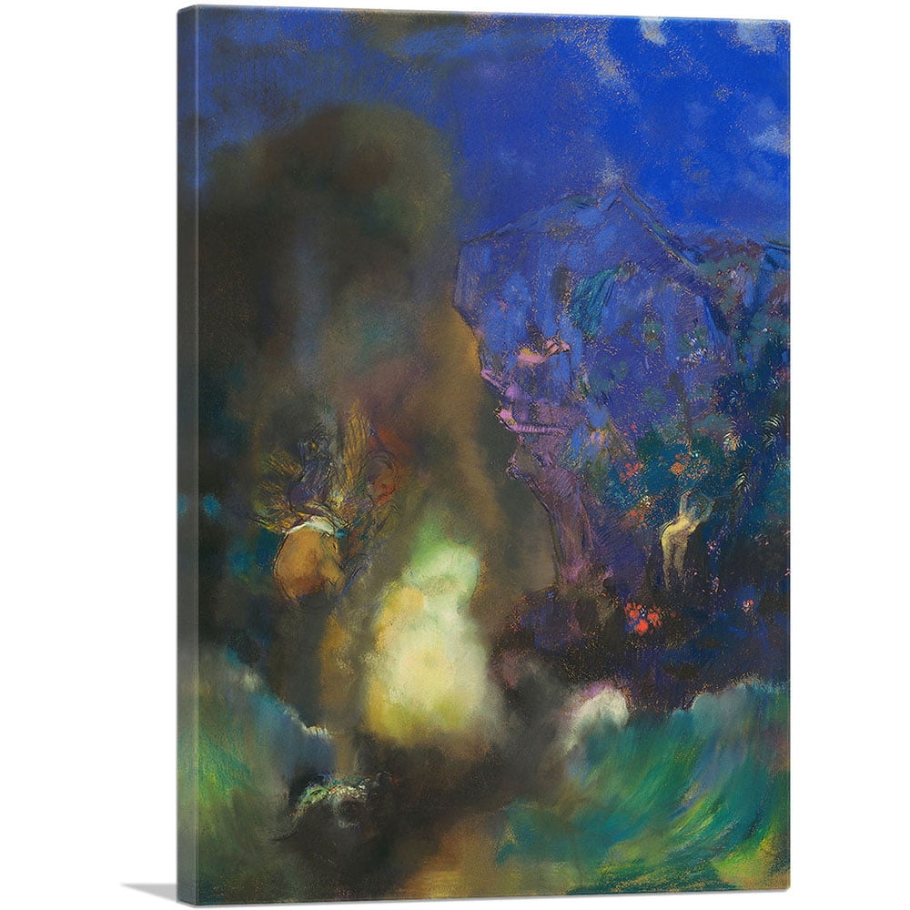 ARTCANVAS Roger et Angelica 1910 Canvas Art Print by Odilon Redon ...