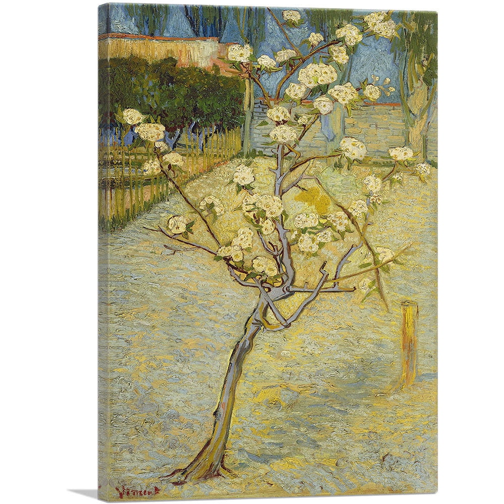ARTCANVAS Small Pear Tree in Blossom 1888 Canvas Art Print by Vincent ...