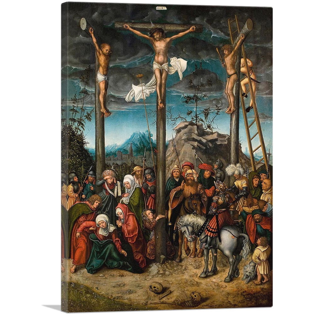ARTCANVAS The Crucifixion Canvas Art Print by Lucas Cranach the Elder ...