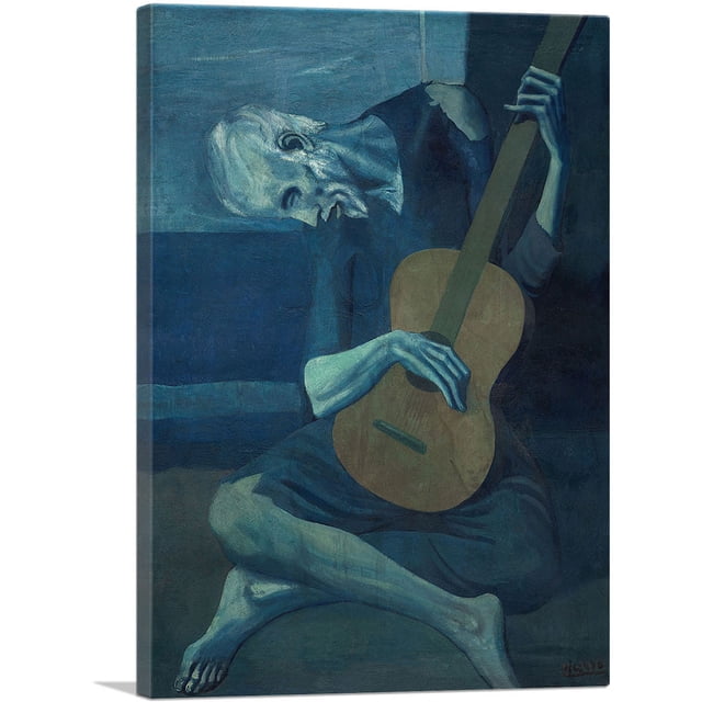 ARTCANVAS The Old Guitarist 1903 Canvas Art Print by Pablo Picasso ...