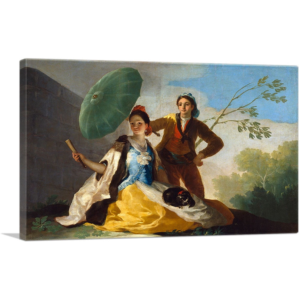 ARTCANVAS The Parasol 1777 Canvas Art Print by Francisco De Goya - Size ...