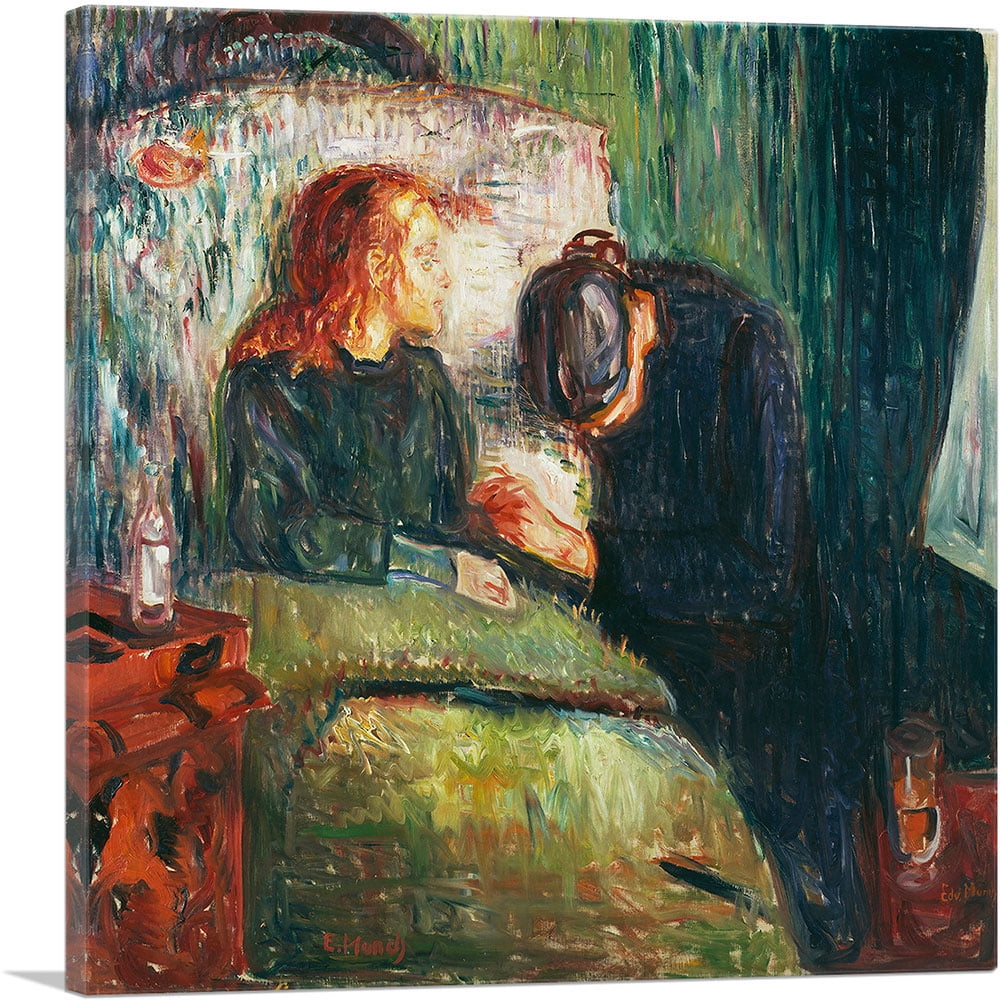 ARTCANVAS The Sick Child 1907 Canvas Art Print by Edvard Munch - Size ...