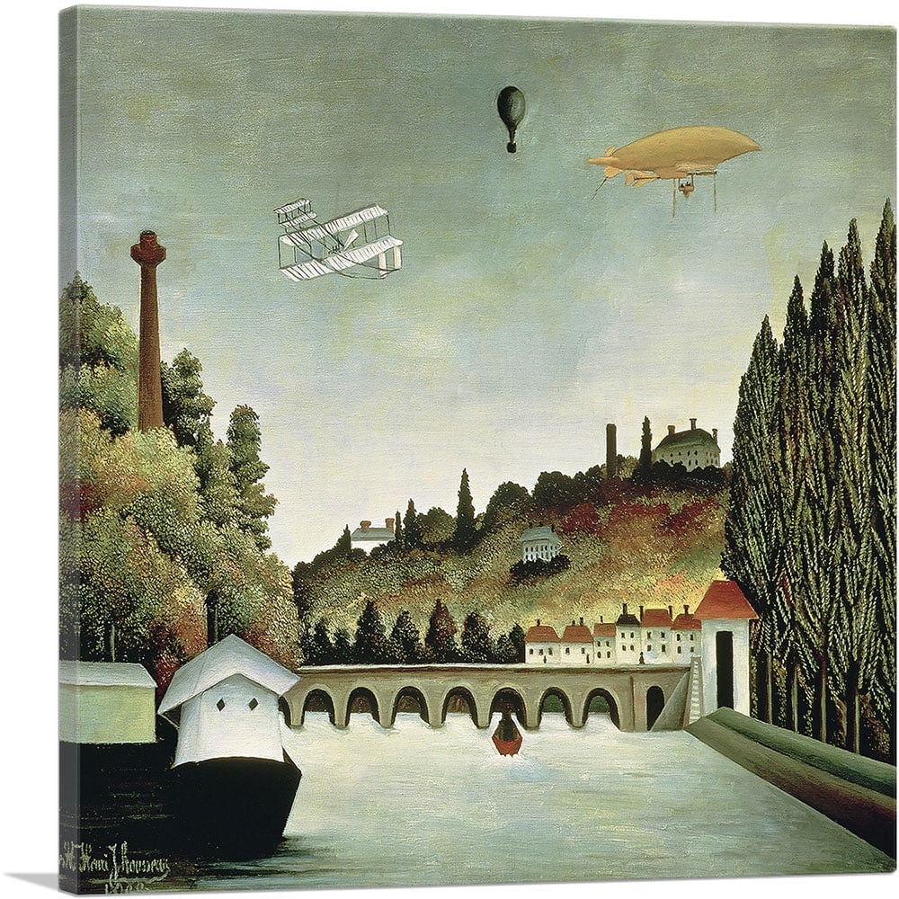 ARTCANVAS View of the Bridge at Sevres and the Hills at Clamart St ...