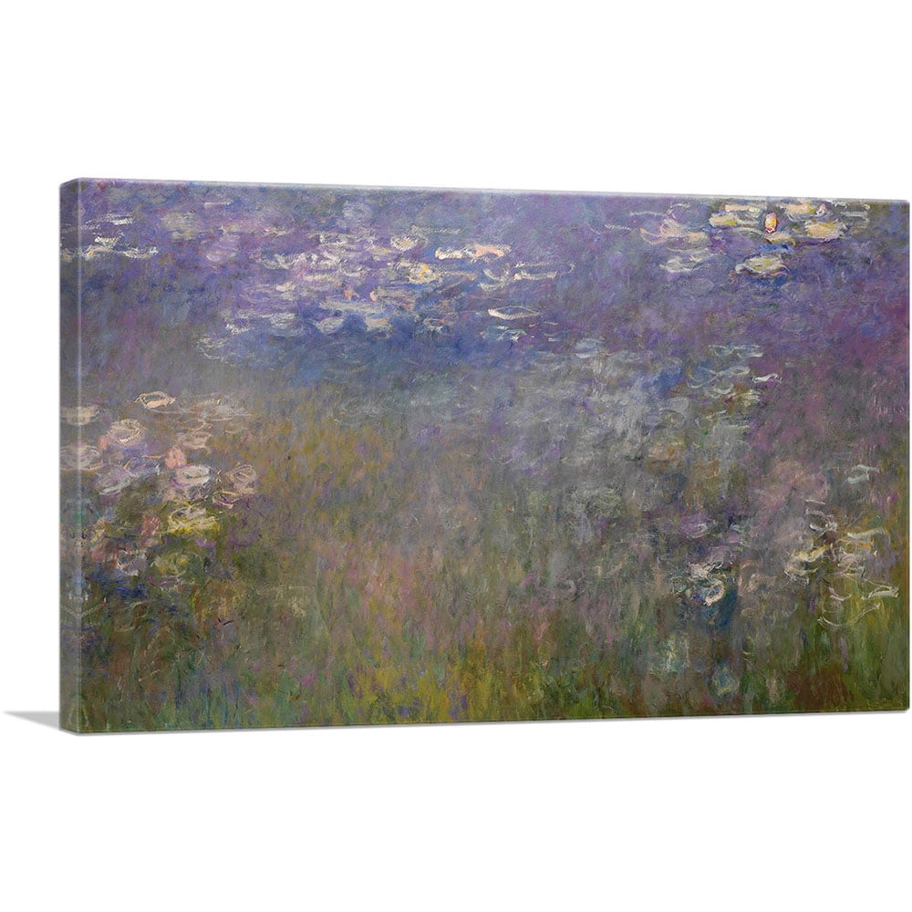 ARTCANVAS Water Lilies 1915-1926 Canvas Art Print by Claude Monet ...