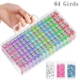 ARTDOT Diamond Painting Storage Organizer, Clear Plastic Box, 64 Small ...