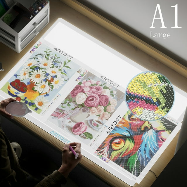 ARTDOT A1 LED Light Pad for Diamond Painting Kit, Light Board ...