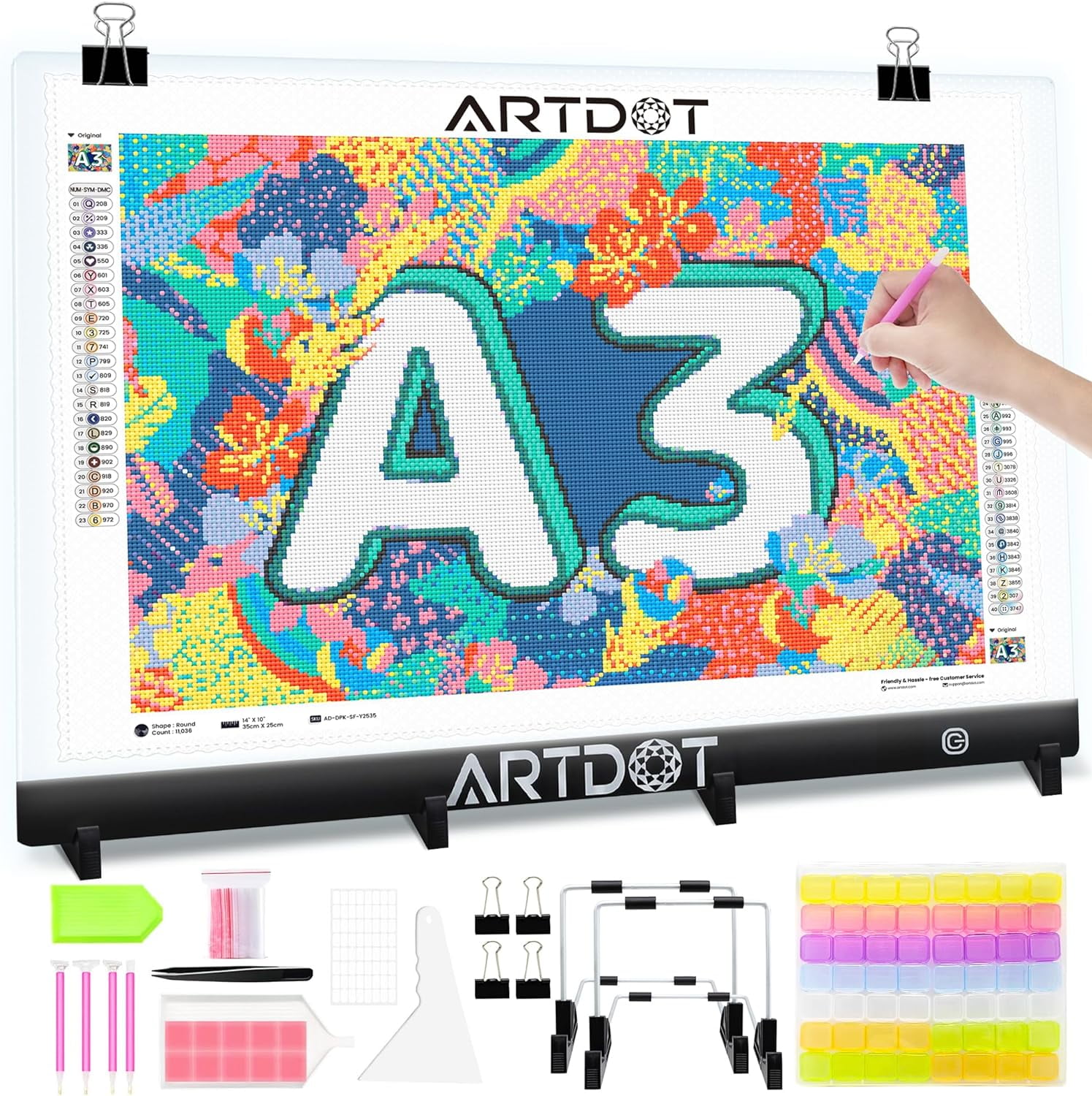 ARTDOT A3 Light Pad - Sketch Projector, Tracing, Drawing Accessories ...