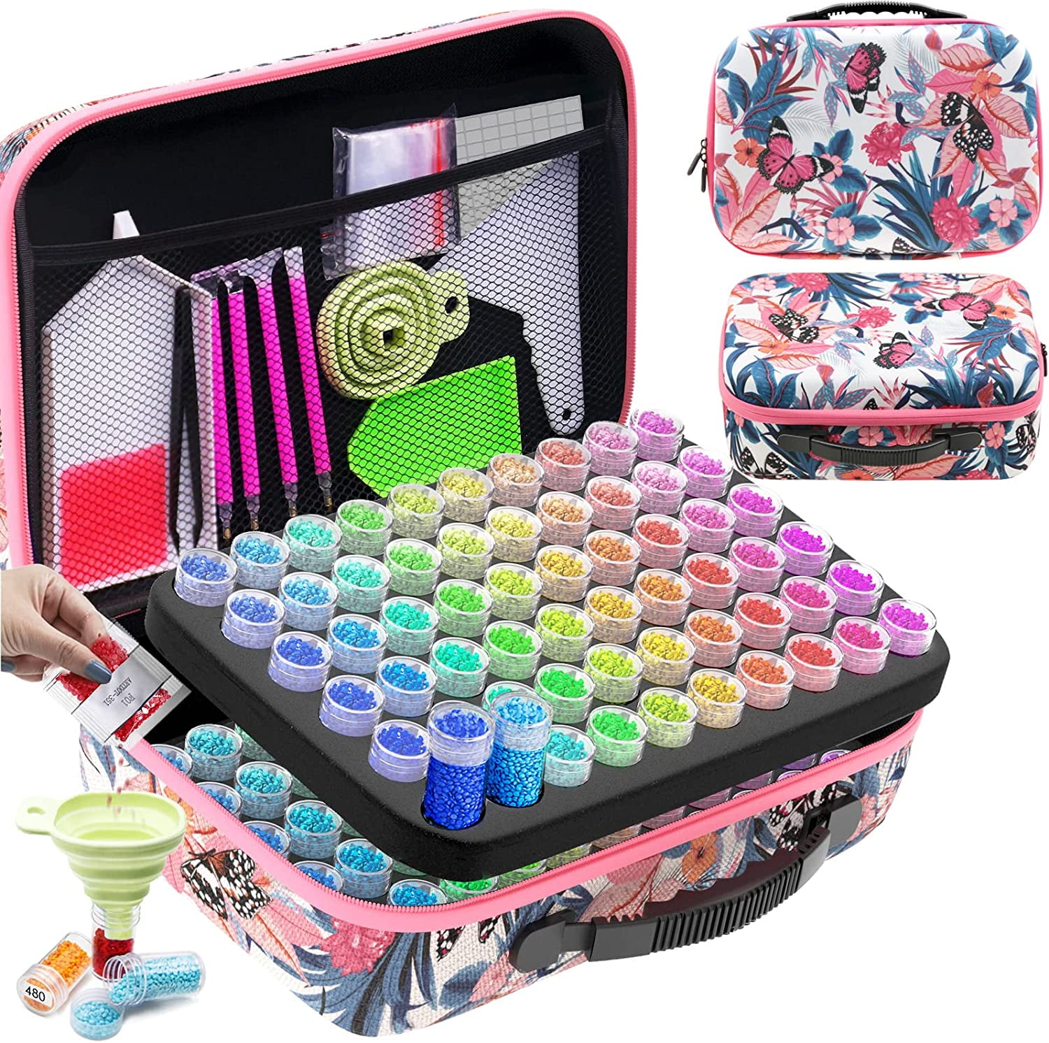 ARTDOT Diamond Painting Organizer Case with 120 Slots Storage ...