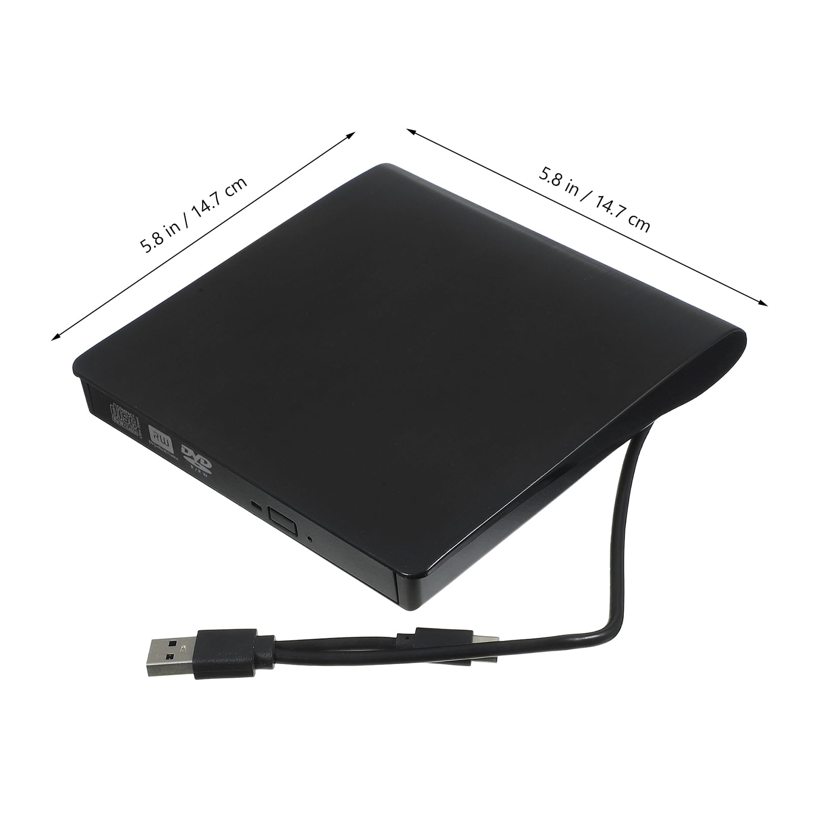 Supvox External Disc Drive External Optical Drive Black 1Pack - Walmart.com