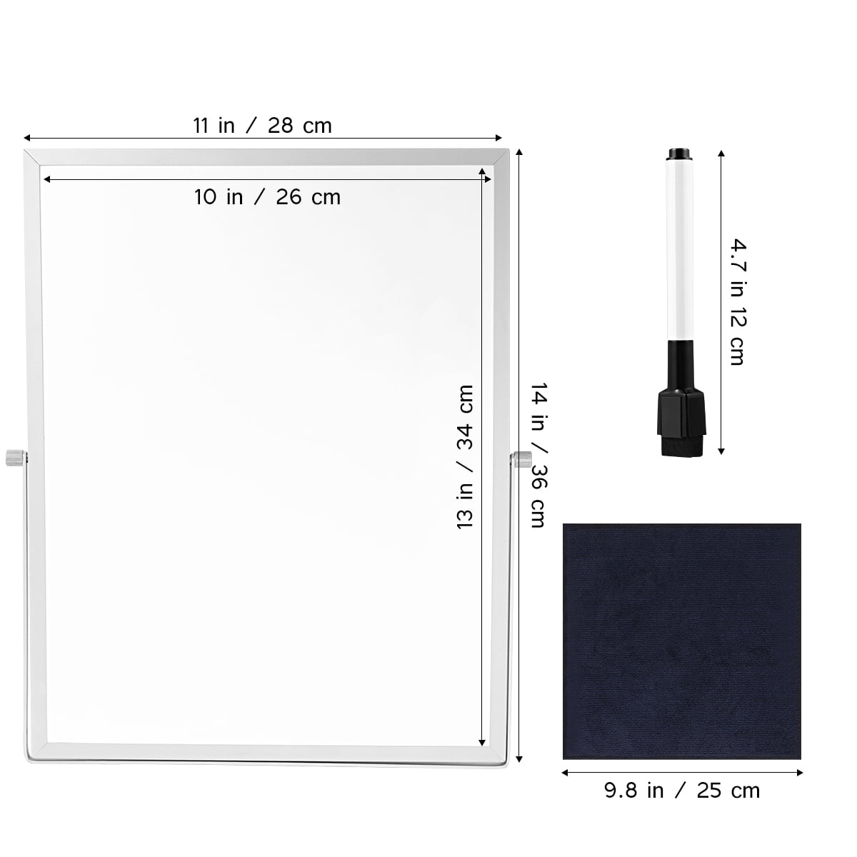 Supvox Standing Writing Board Magnetic Dry Erase Board Paperboard 1 Set ...