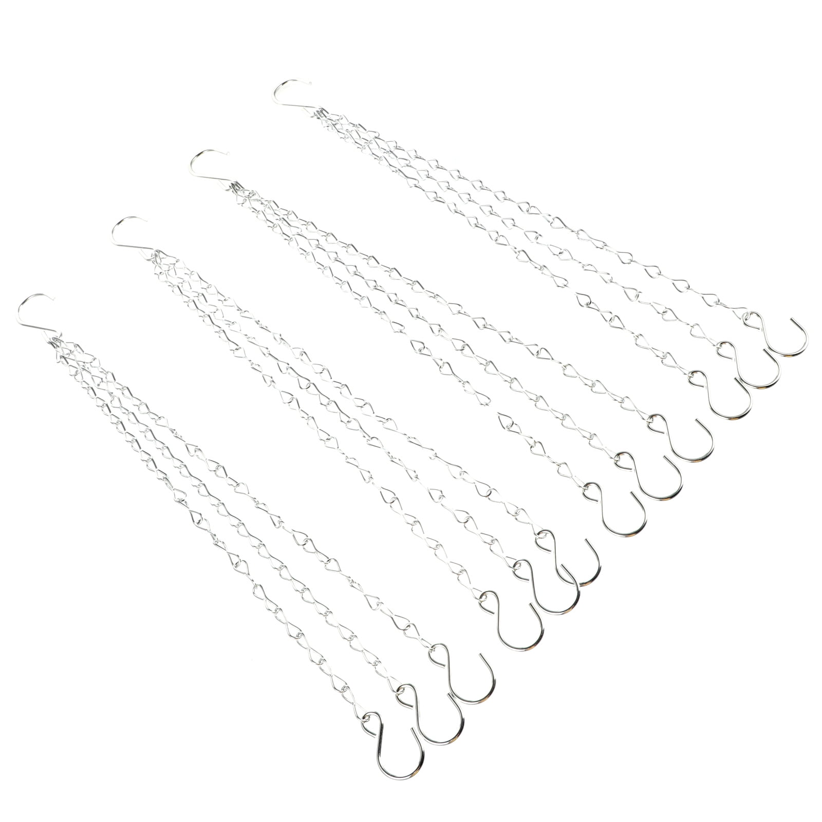 ARTEA Silver Iron Chain Flower Plant Hanger with Hooks - Walmart.com