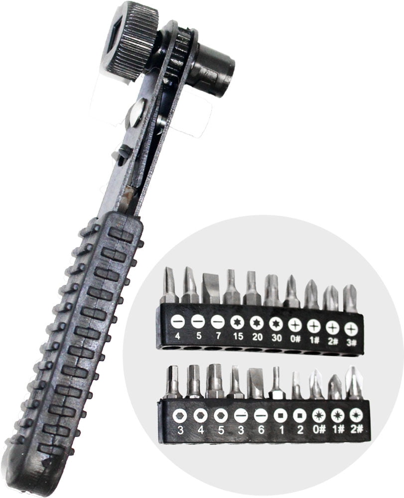 ARTESIA TOOL 21 Piece Screwdriver Bit Set | Reversible Ratcheting ...