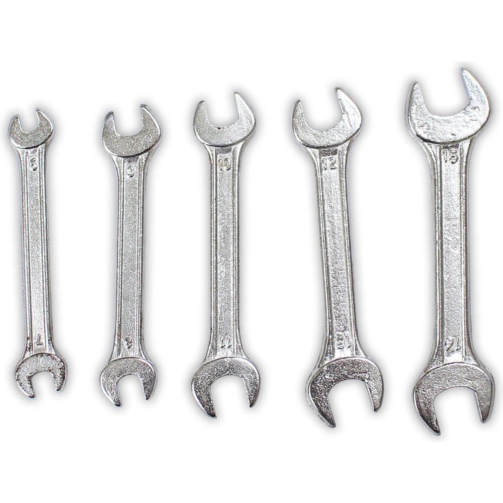 ARTESIA TOOL 5 Piece Set Double Open Ended Spanner Wrenches | 10 Sizes ...