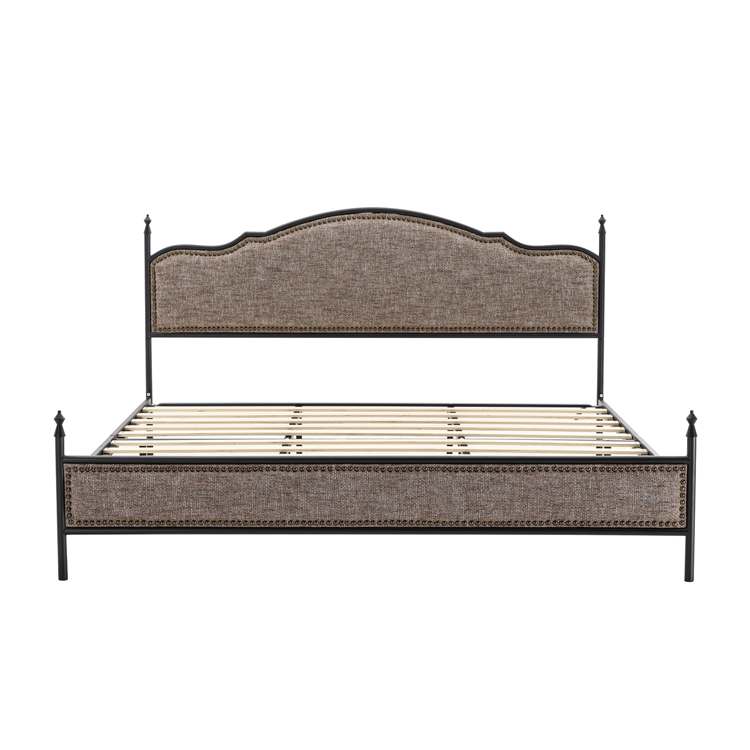 Artful Living Design Full Size Upholstered Platform Bed With Metal Legs