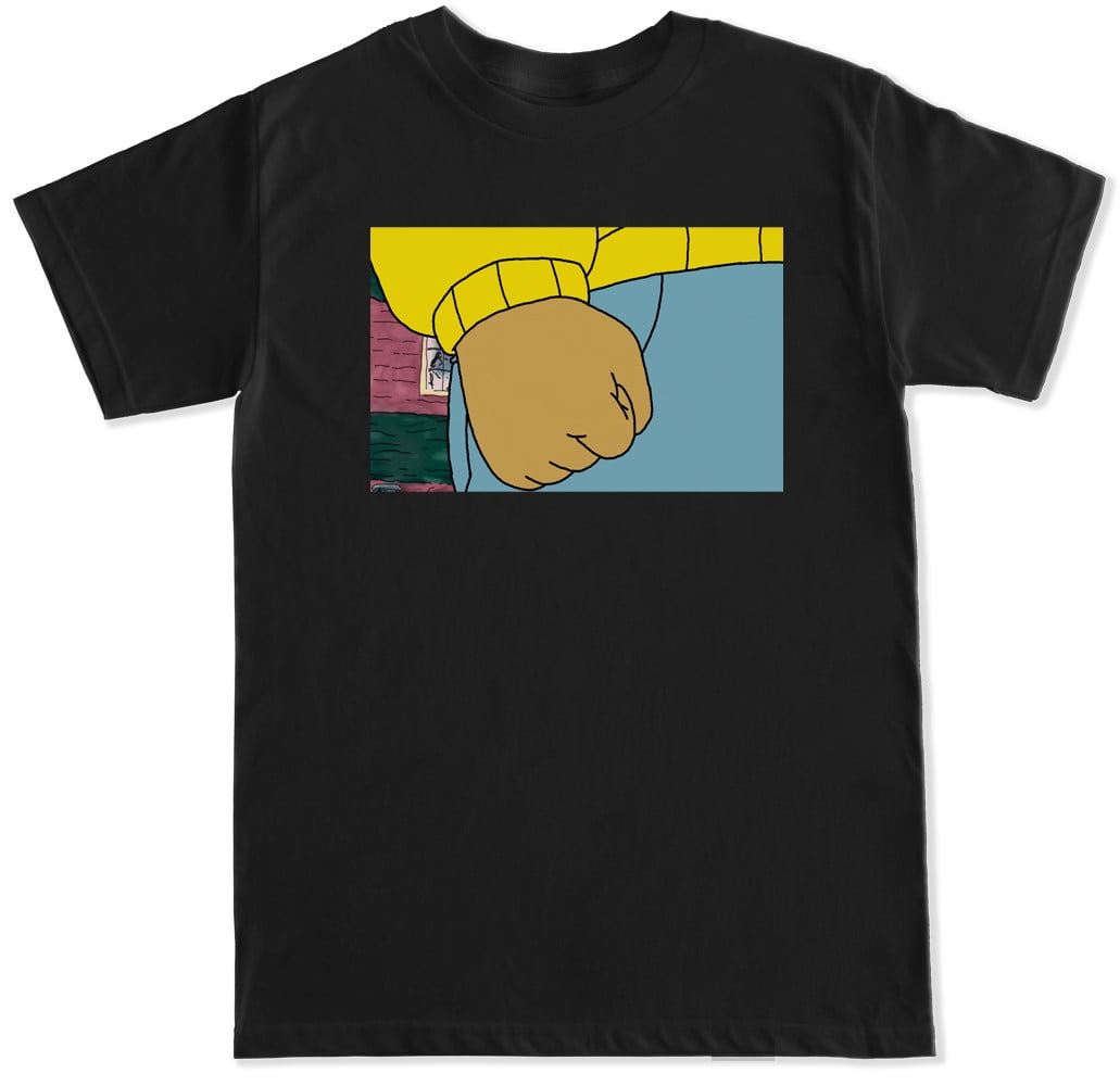 ARTHUR FIST MEME HUMOR FUNNY TREND VIRAL GOAT BASKETBALL JAMES MENS T ...