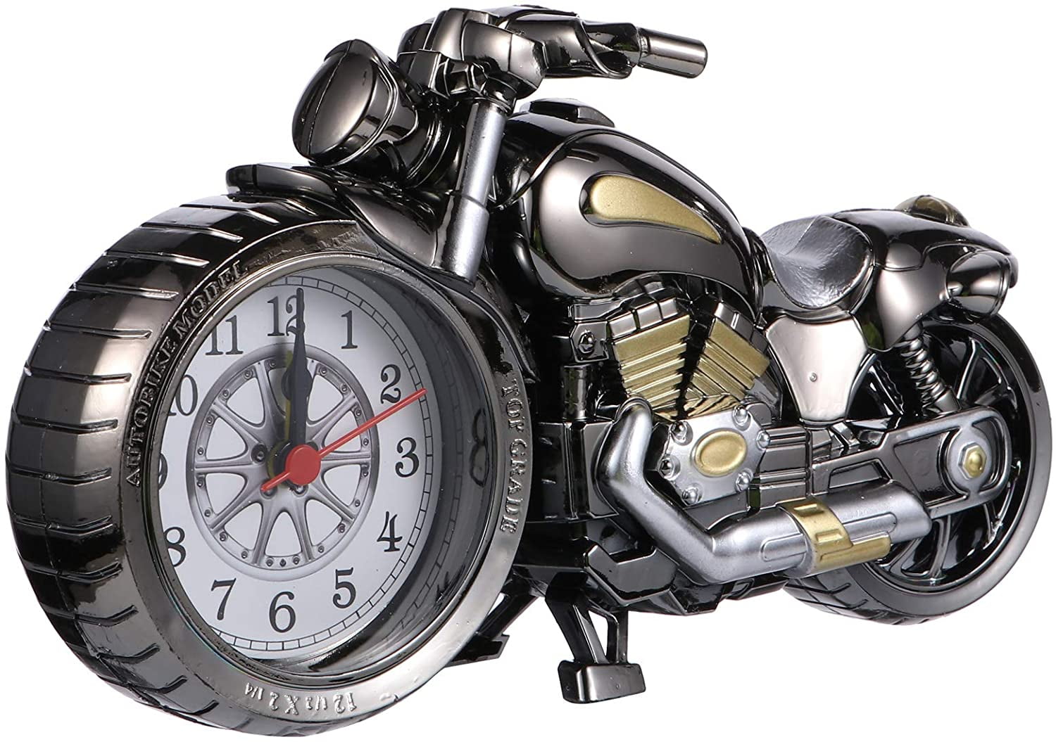 ARTIBETTER Home Decor 1pc Vintage Tabletop Clock Motorcycle Model ...