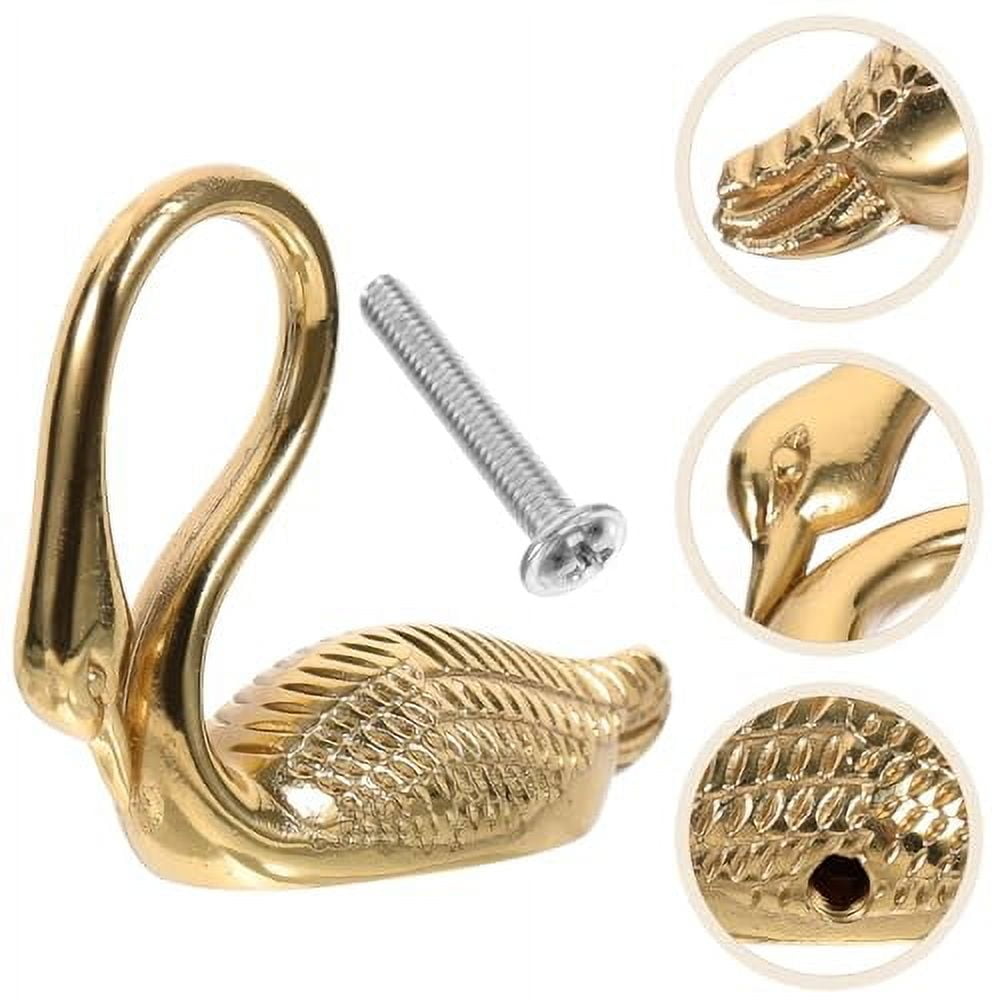 ARTIBETTER Swan Drawer Knobs, Swan Handles, Swan Pulls, Swan Brass ...