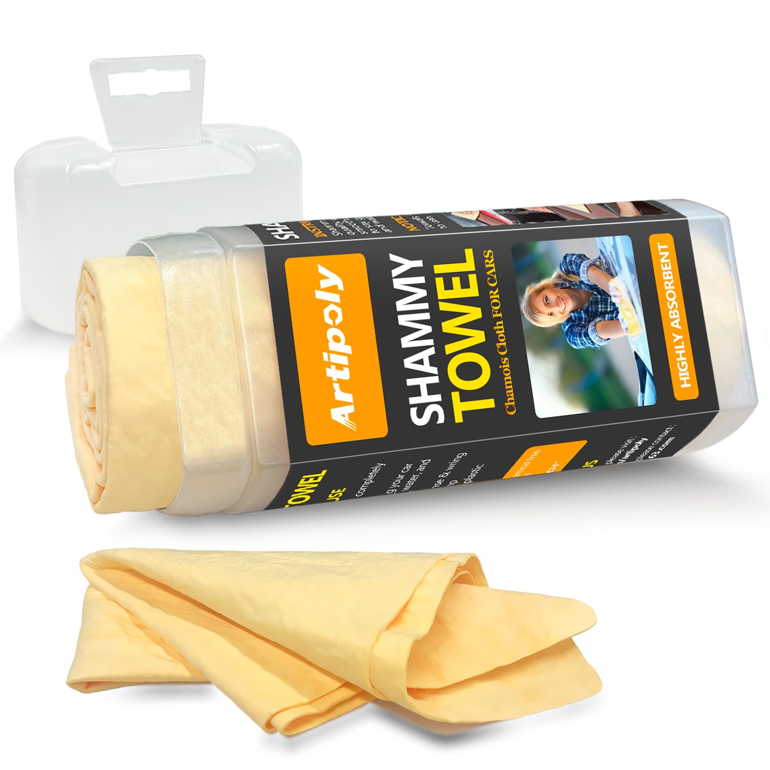 ARTIPOLY Premium Extra Large Shammy Cloth for Car Drying (34”x25 ...