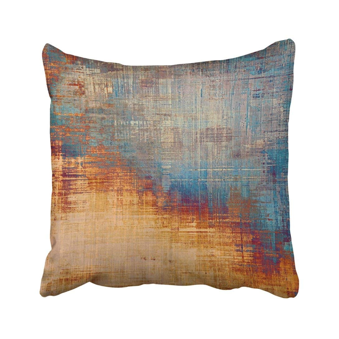 ARTJIA Beige Old Grunge With Different Color Patterns Yellow Beige Blue ...