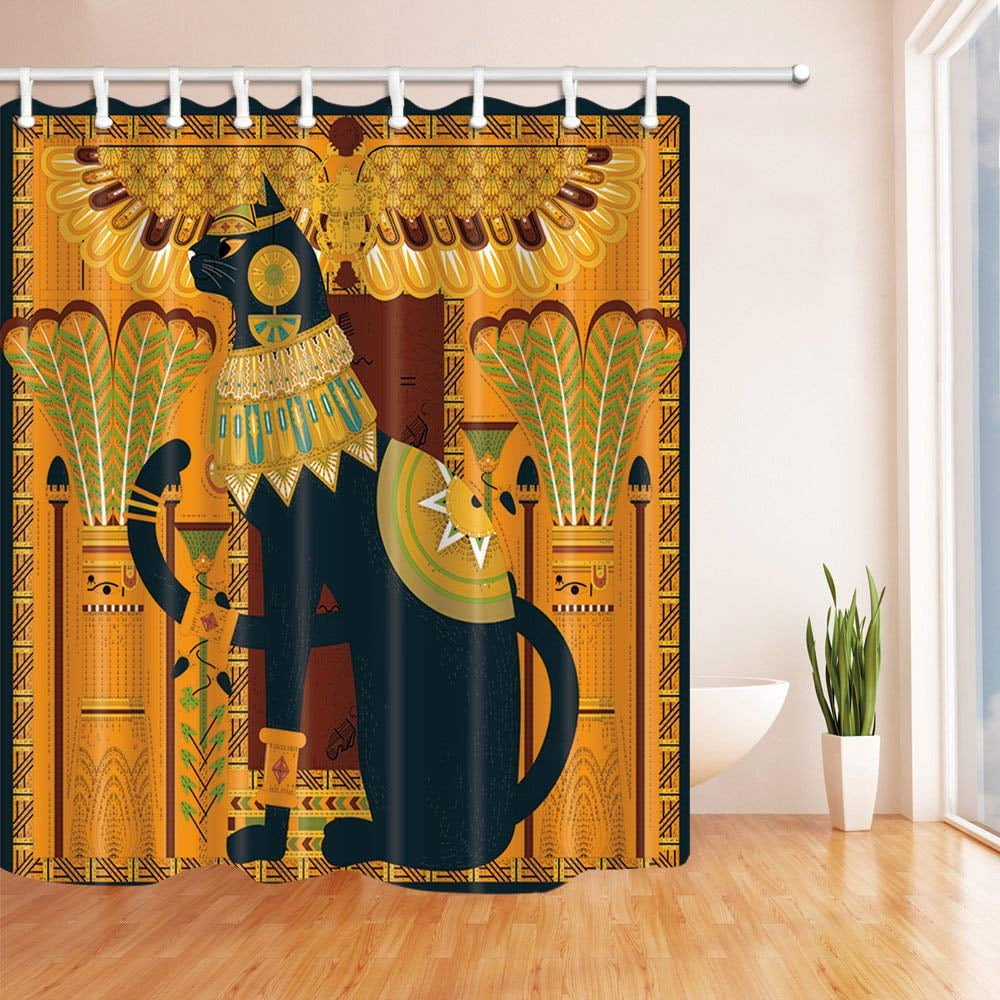 Artjia Egyptian Decor Elegant Cat Coloring Page Design In Egypt Style