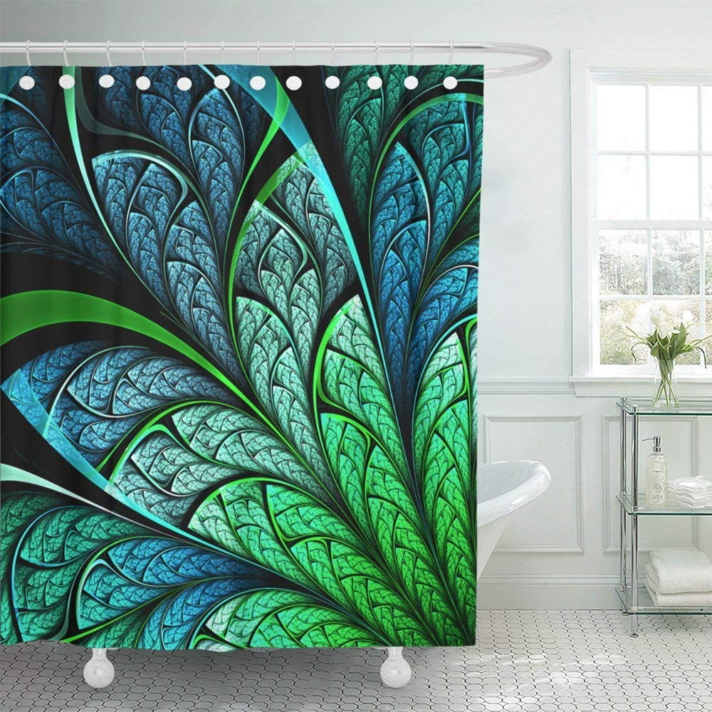 ARTJIA Green Abstract Dark Fractal Plant Digital Artwork for Creative ...