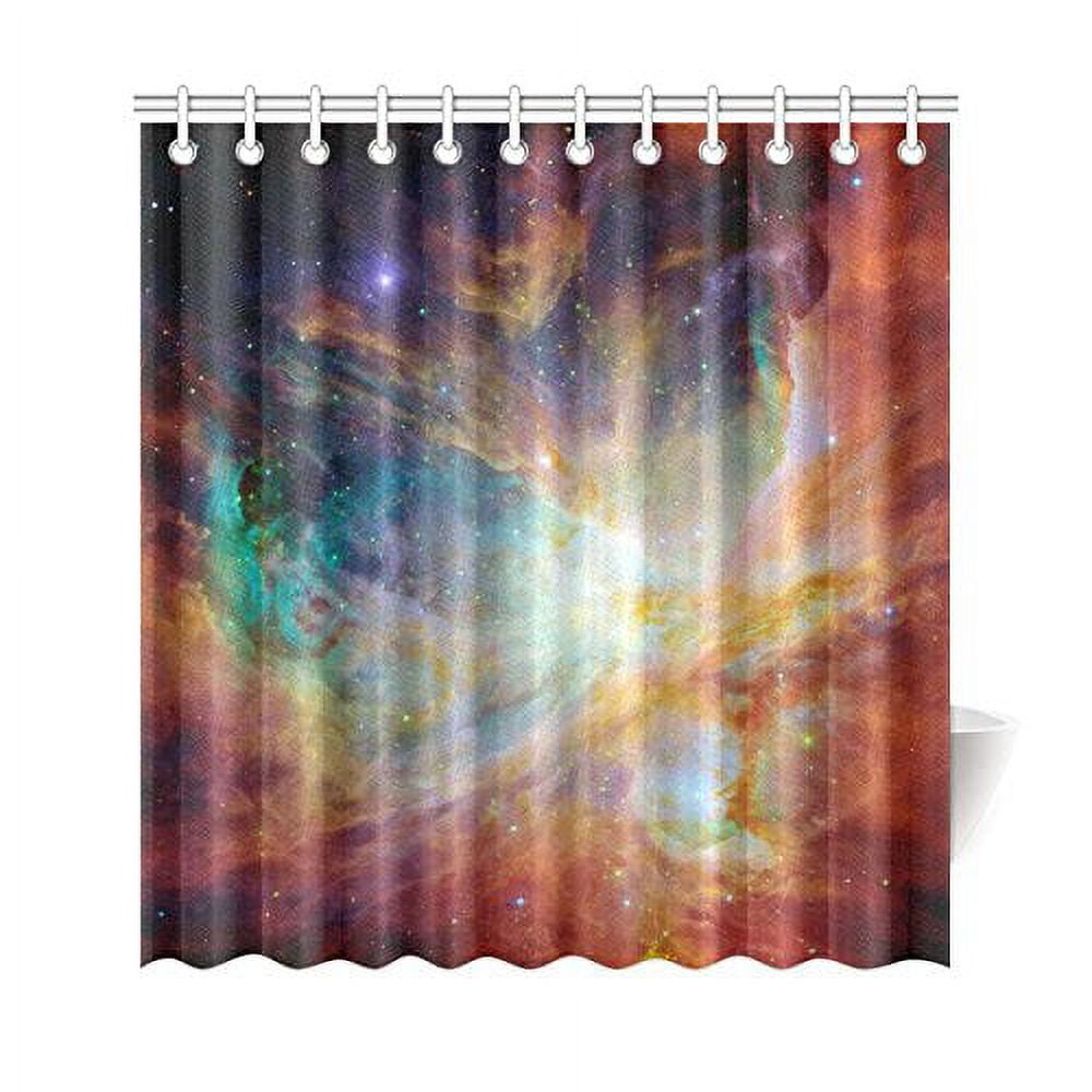 ARTJIA Universe Galaxy Nebula Clouds Shower Curtain, Solar System Spcae ...