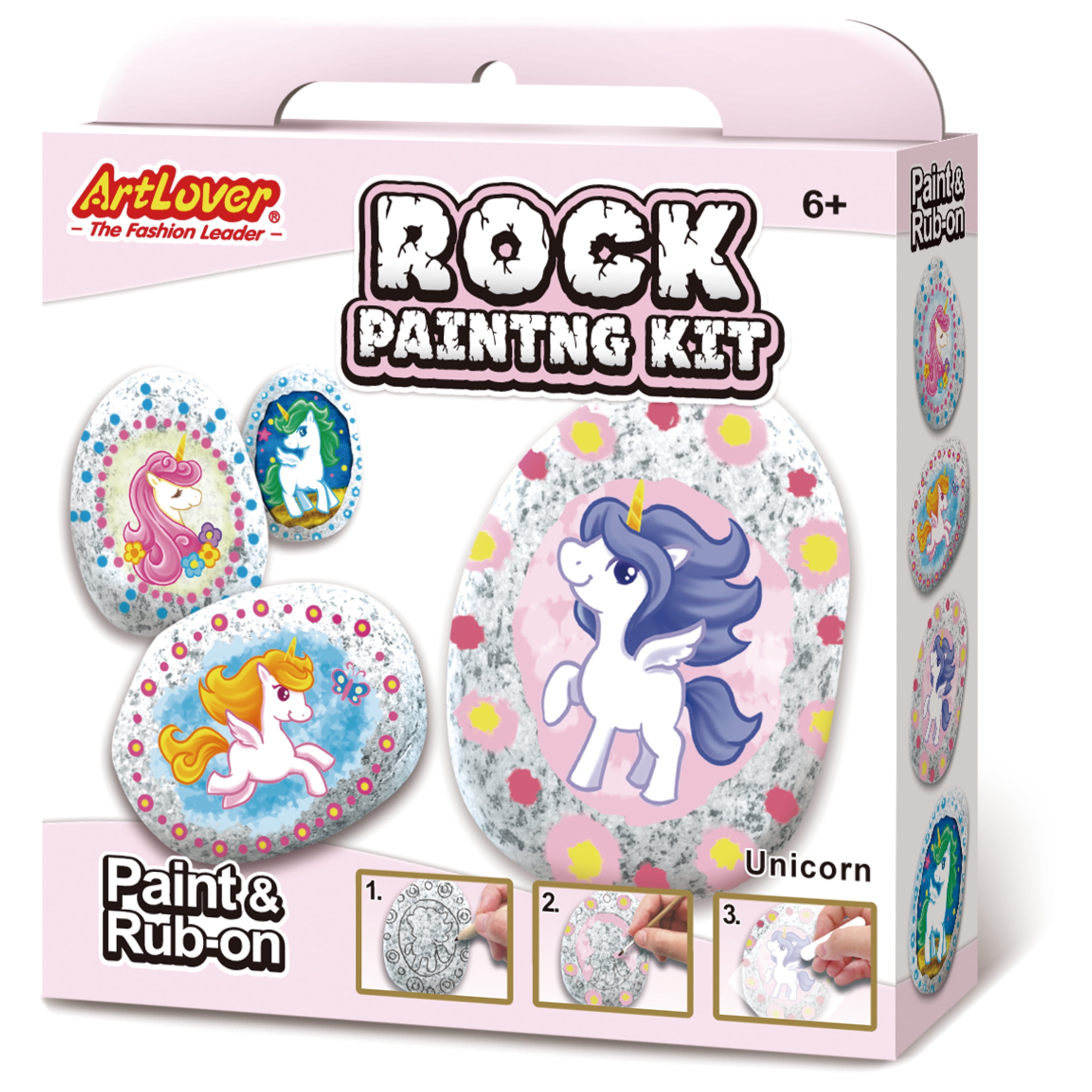 ARTLOVER- Rock Painting Kit - Unicorn A - Walmart.com