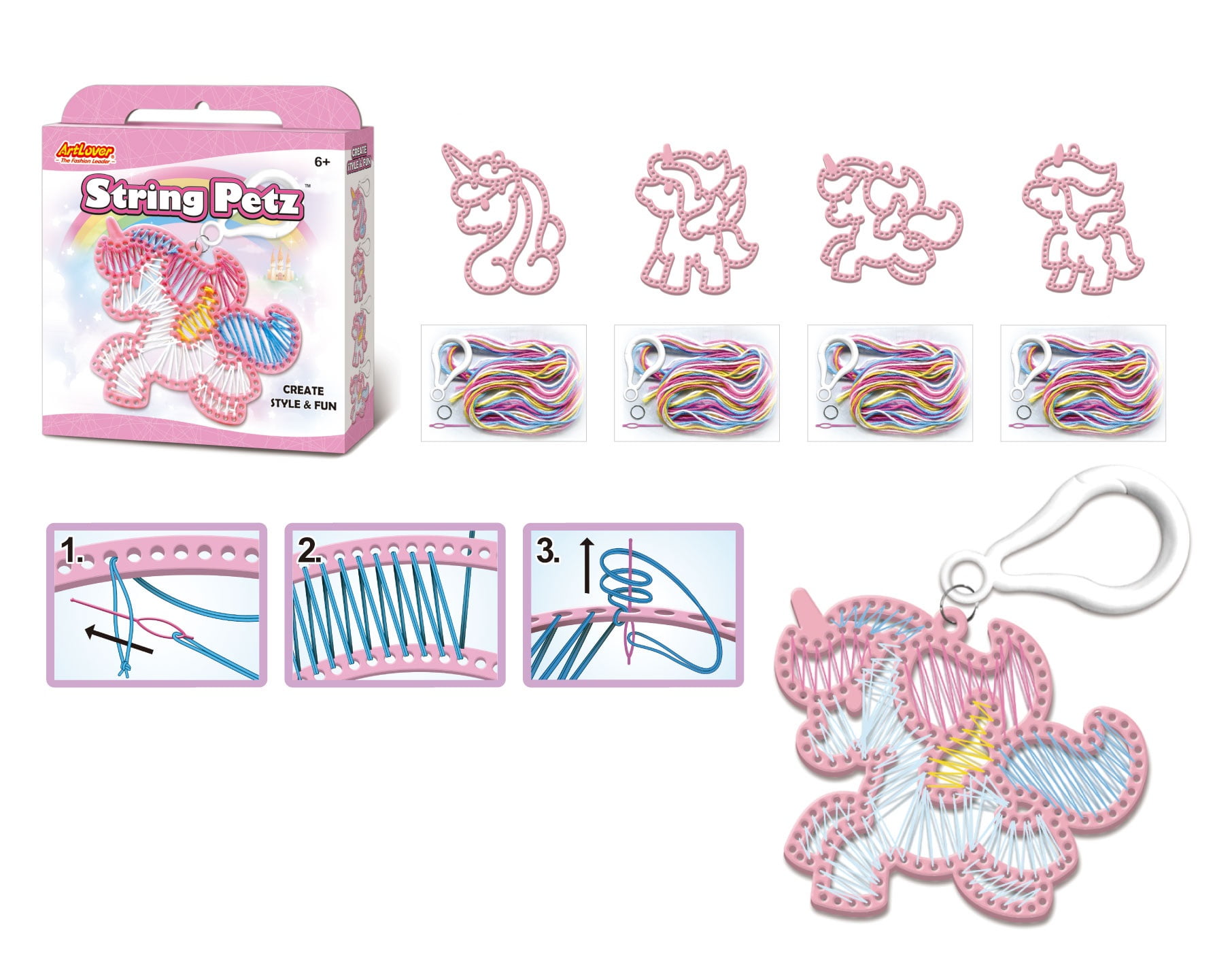 ARTLOVER String Petz - Unicorn - Walmart.com