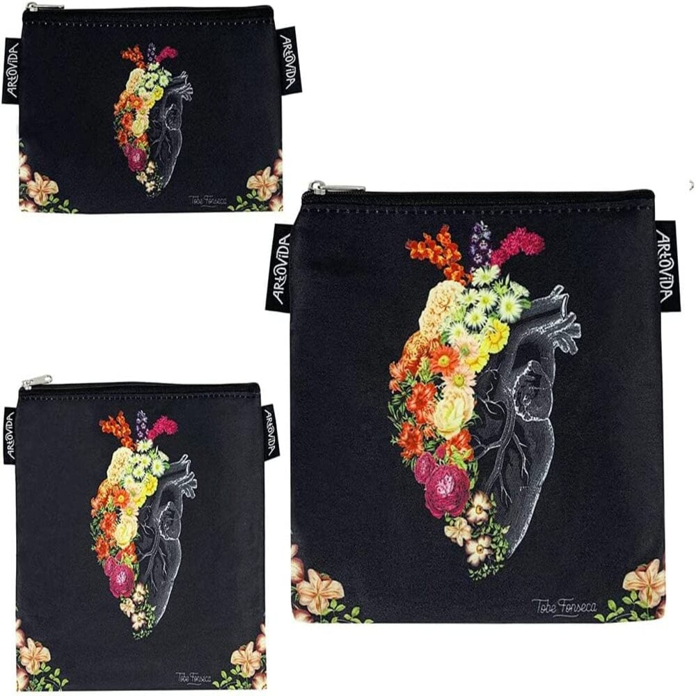 ARTOVIDA Artists Collective Designer Reusable Lunch Baggies | Snack and ...