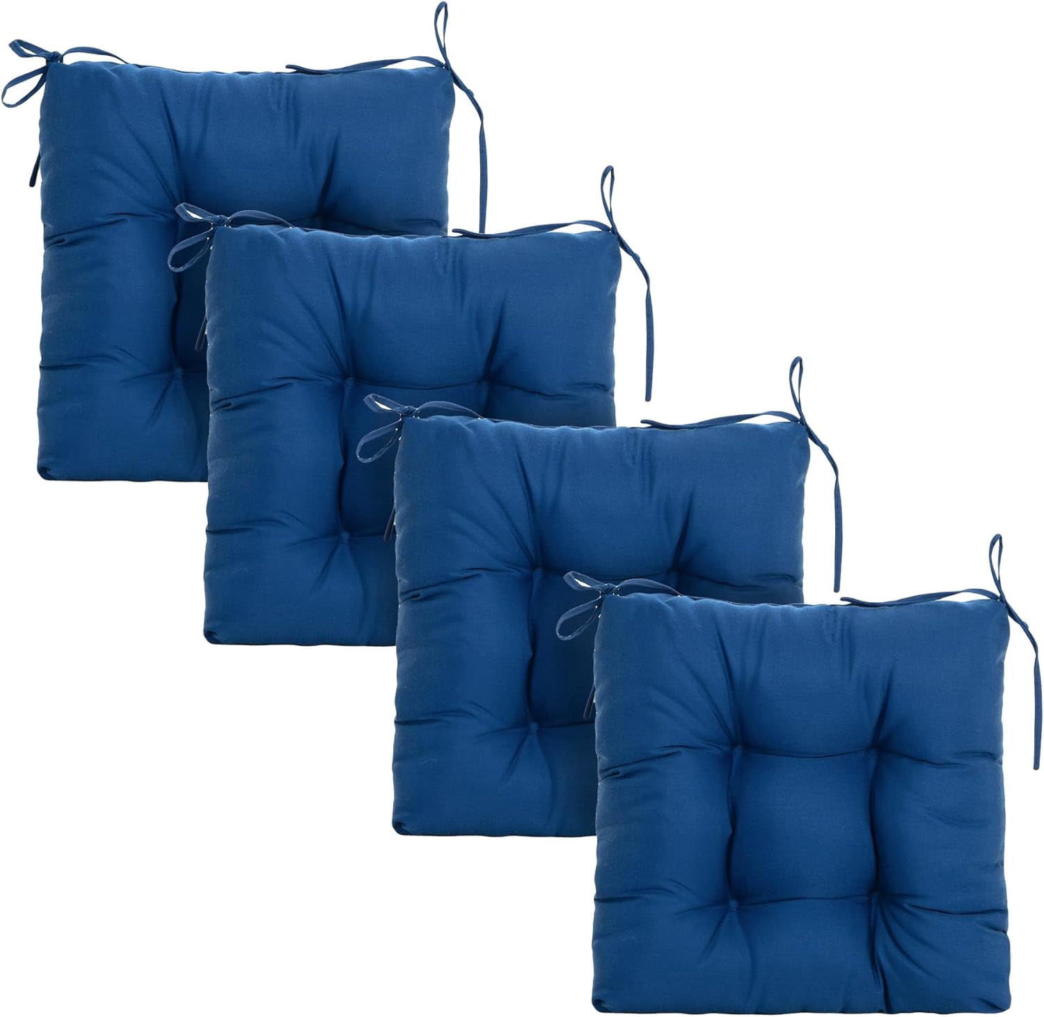 ARTPLAN Outdoor Chair Cushions,Set of 4,19"x19"x4" Patio Seat Pad ...