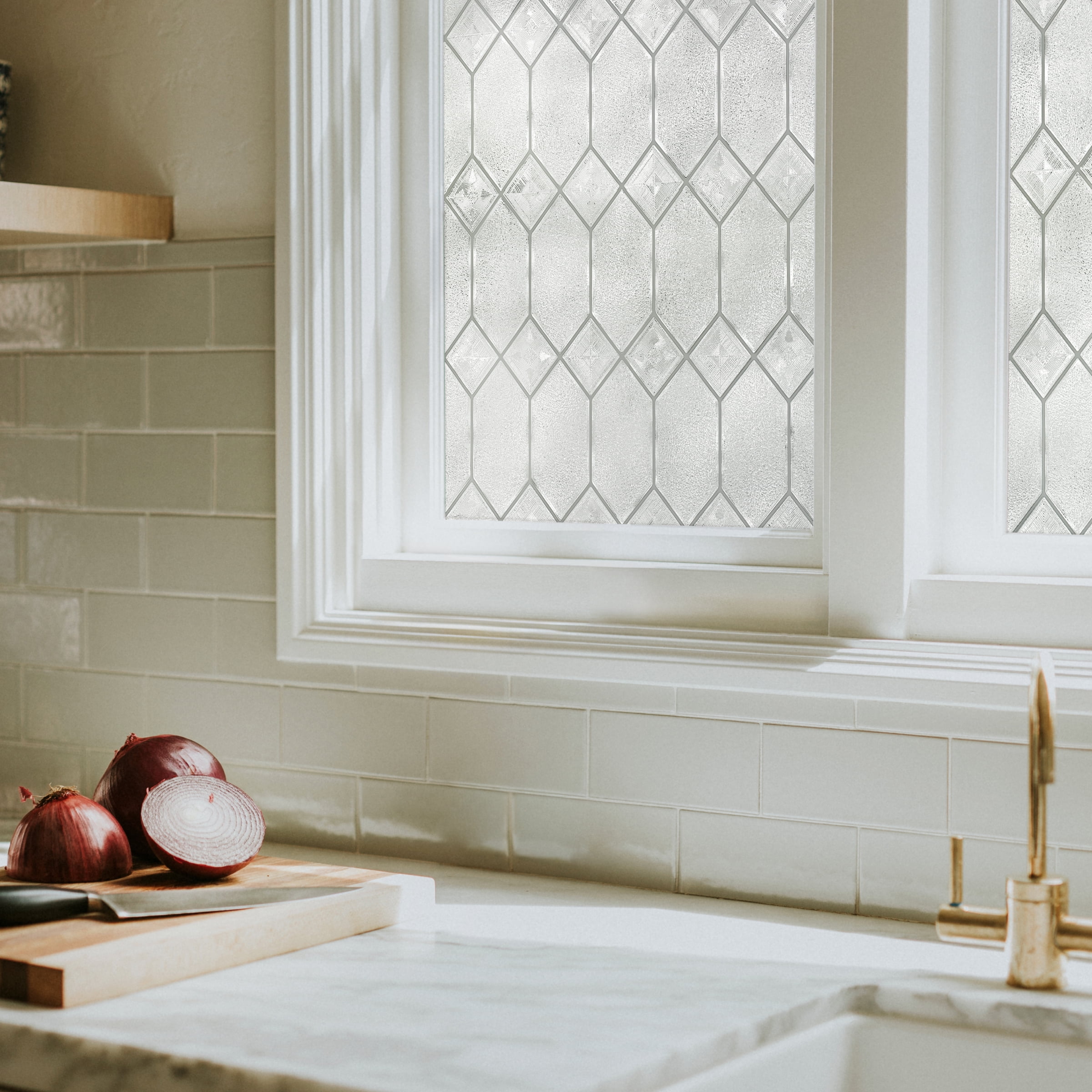 Artscape, Window Film, 24" x 36", Old English Leaded Glass Design ...