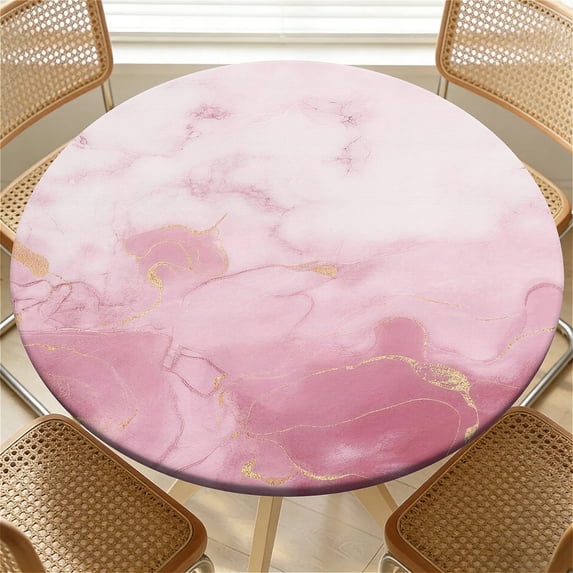 ARTSLION Elastic Tablecloth For Round Tables, Waterproof Tablecover For ...