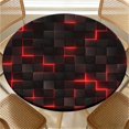ARTSLION Elastic Tablecloth For Round Tables, Waterproof Tablecover For ...