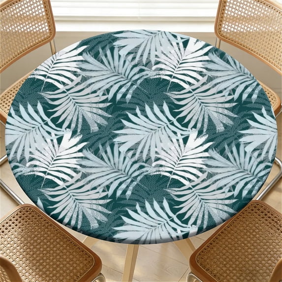 ARTSLION Elastic Tablecloth For Round Tables, Waterproof Tablecover For ...