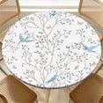 ARTSLION Elastic Tablecloth For Round Tables, Waterproof Tablecover For ...