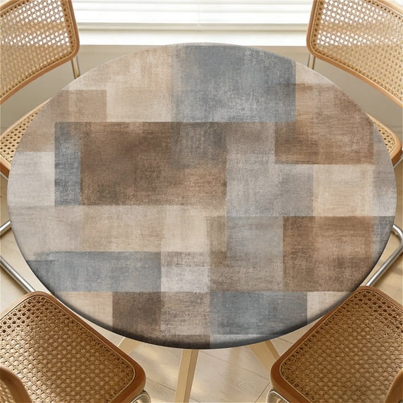 ARTSLION Elastic Tablecloth For Round Tables, Waterproof Tablecover For ...