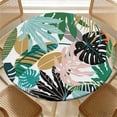 ARTSLION Elastic Tablecloth For Round Tables, Waterproof Tablecover For ...