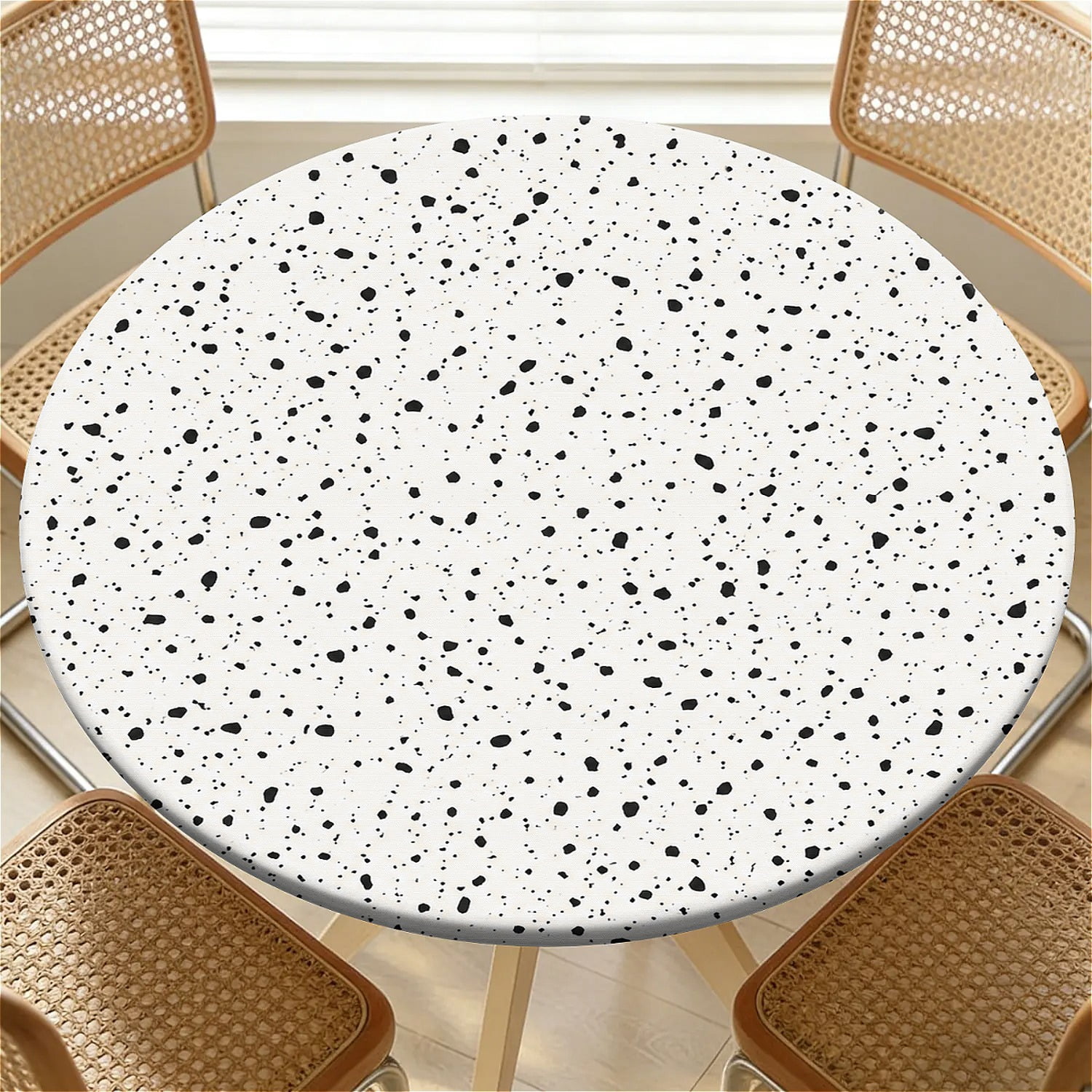 ARTSLION Elastic Tablecloth For Round Tables, Waterproof Tablecover For ...