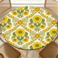 ARTSLION Elastic Tablecloth For Round Tables, Waterproof Tablecover For ...