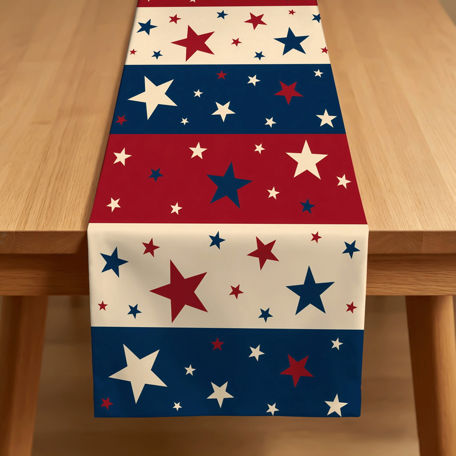 ARTSLION Waterproof Table Runner 13x204 Inch Polyester Wipe Clean Patio ...