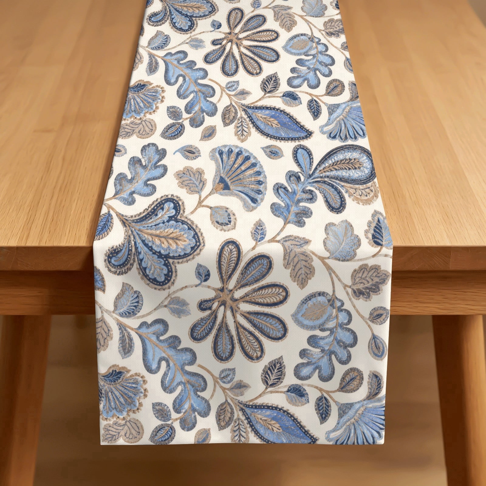 ARTSLION Waterproof Table Runner 13x48 Inch Polyester Wipe Clean Patio ...