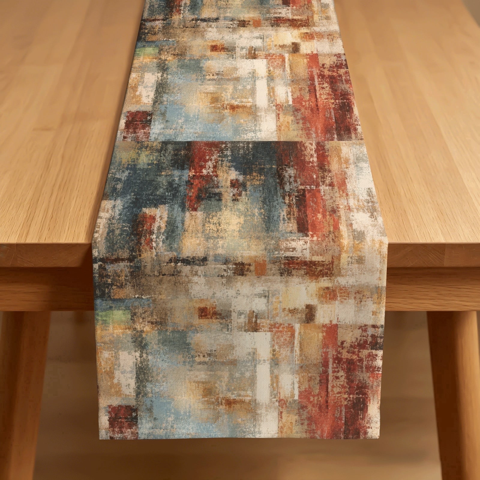 ARTSLION Waterproof Table Runner 13x492 Inch Polyester Wipe Clean Patio ...
