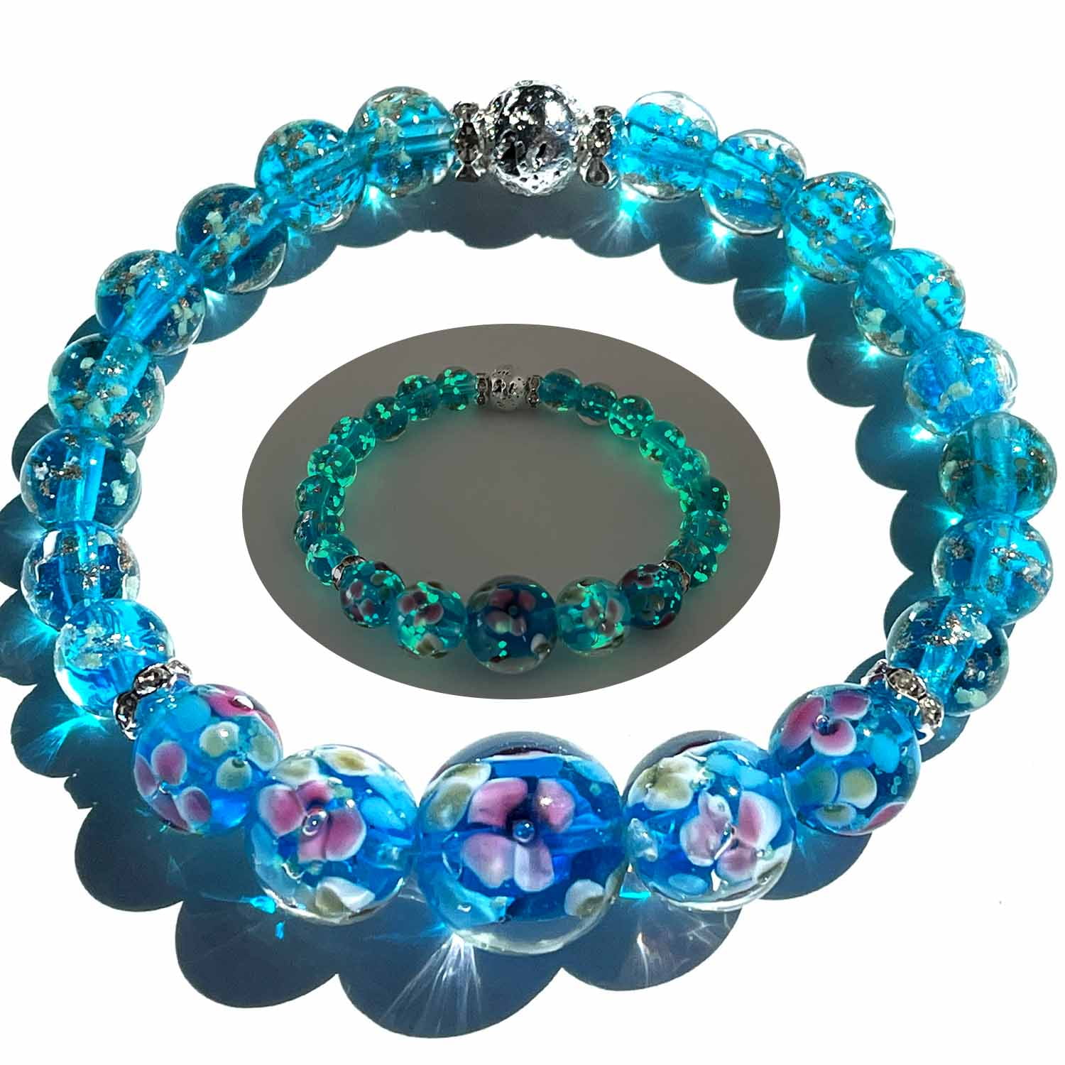 ARTSY Crafts Lily Flower Glow in the Dark Firefly Bead Bracelets ...