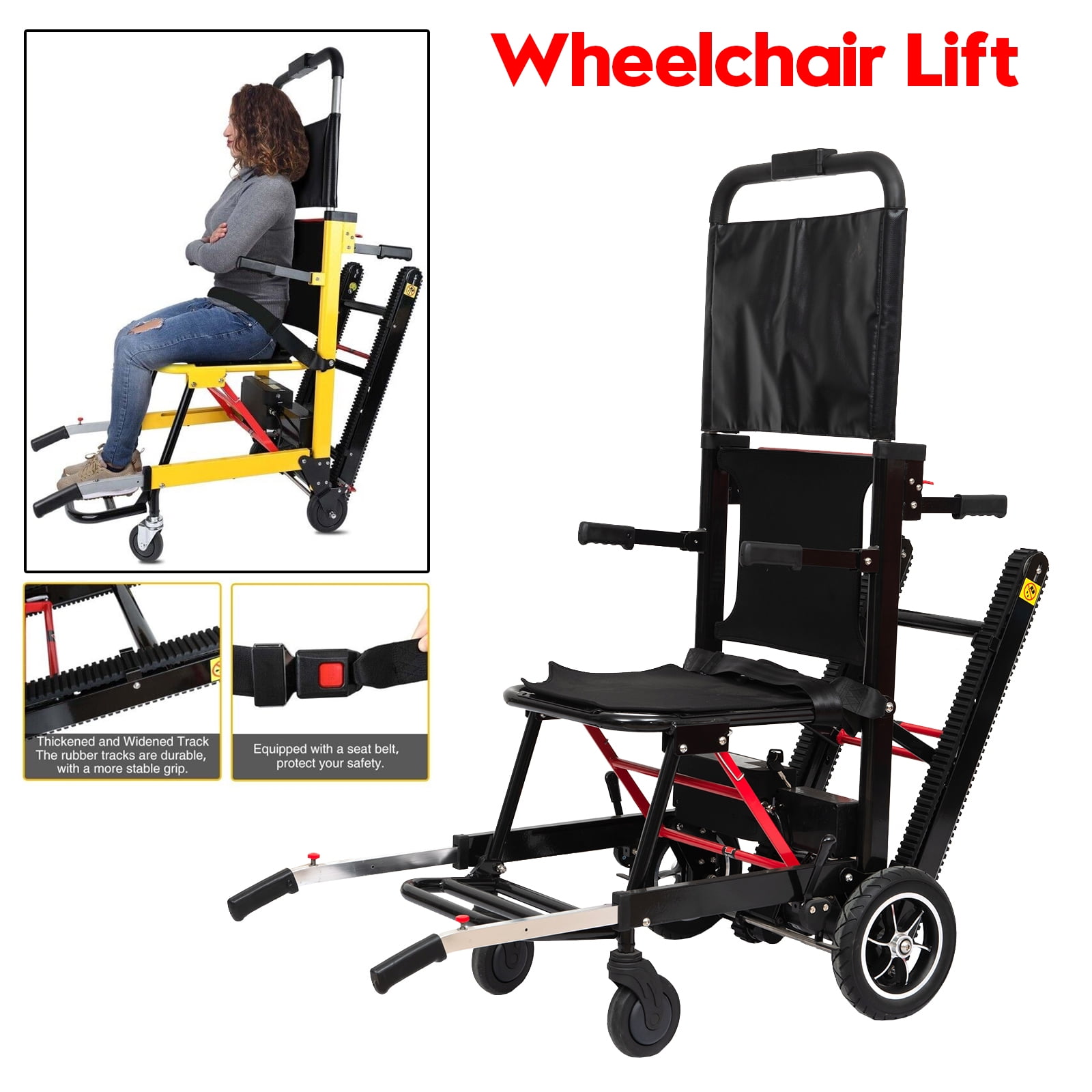 ARTUDATECH Electric Stair Climber Wheelchair, Mobility Foldable ...