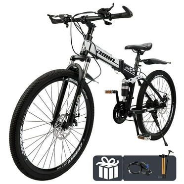 Zukka 24 inch Folding Bike for Adults, 7 Speed Shimano Gears & Dual V ...