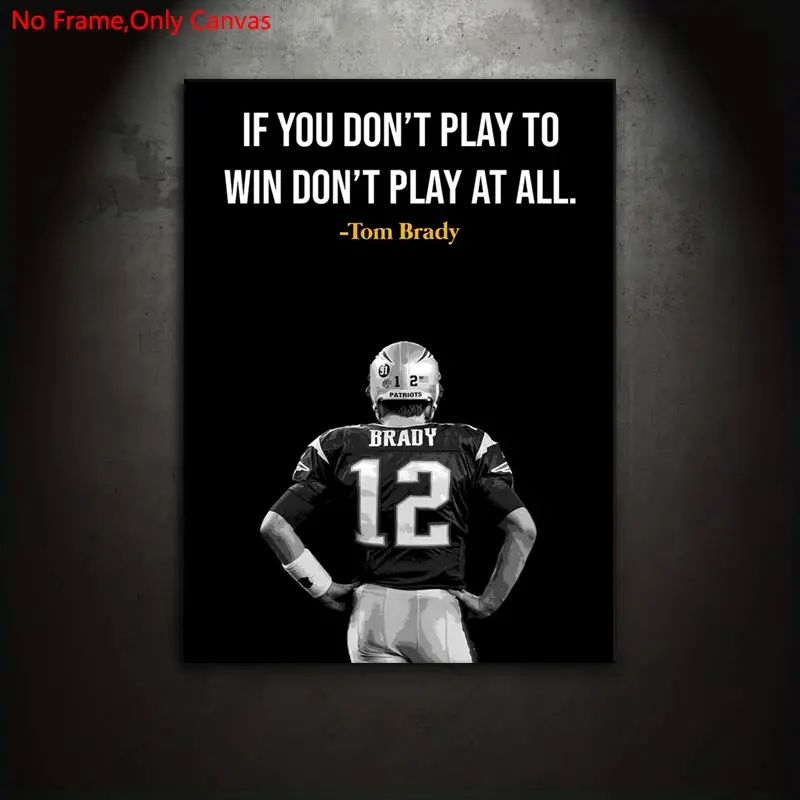 ARTVORA Motivational American Football Quote Wall Art Poster for ...