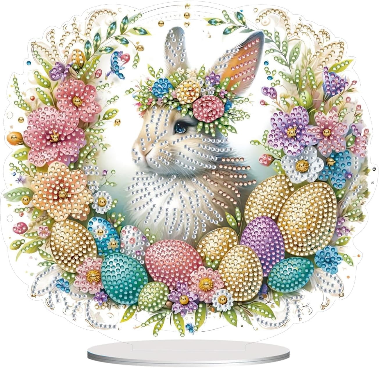 ARTopod DIY Diamond Desktop Ornament Special Shaped Crystal Flower ...