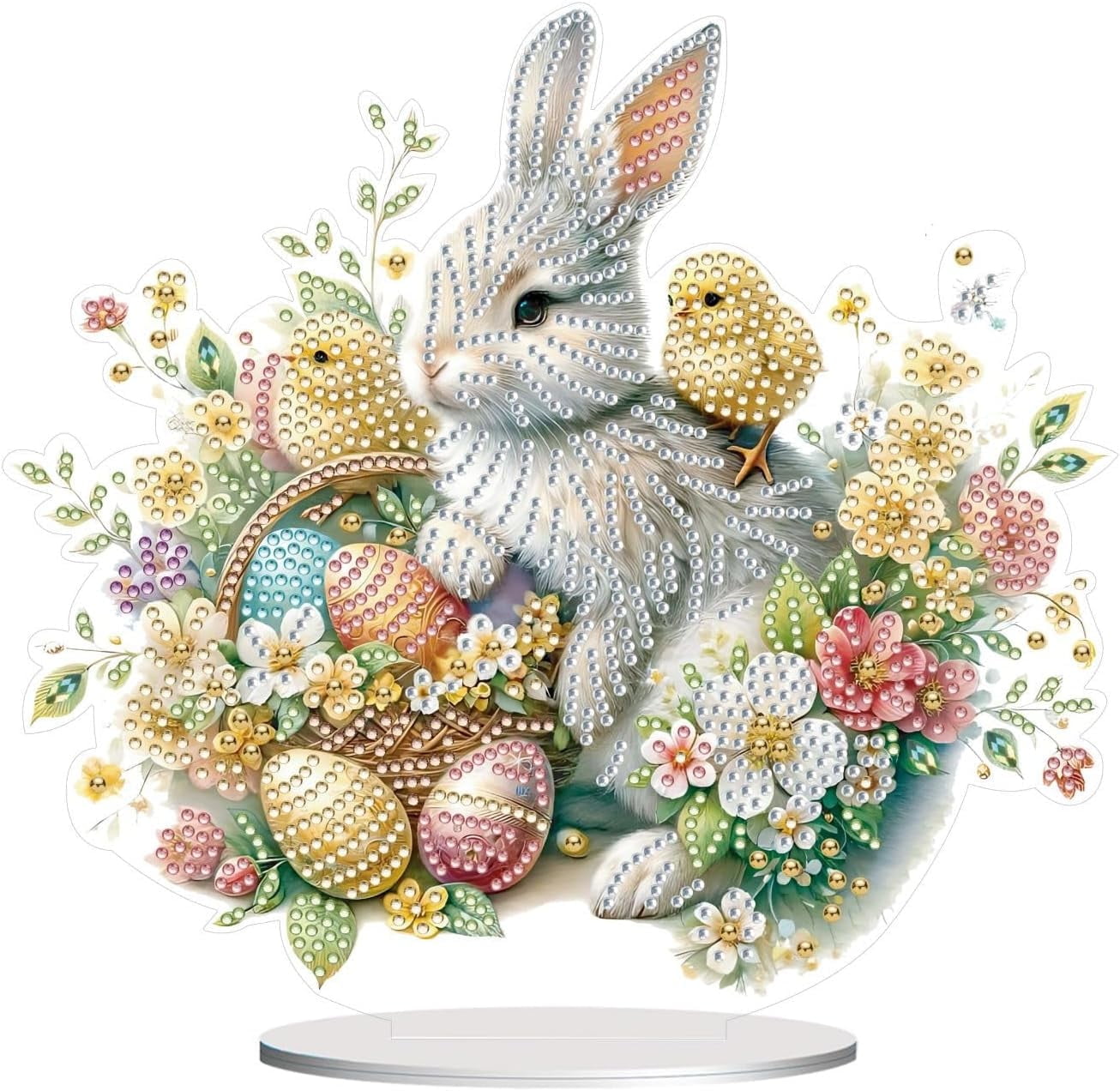 ARTopod DIY Diamond Desktop Ornament Special Shaped Crystal Flower ...