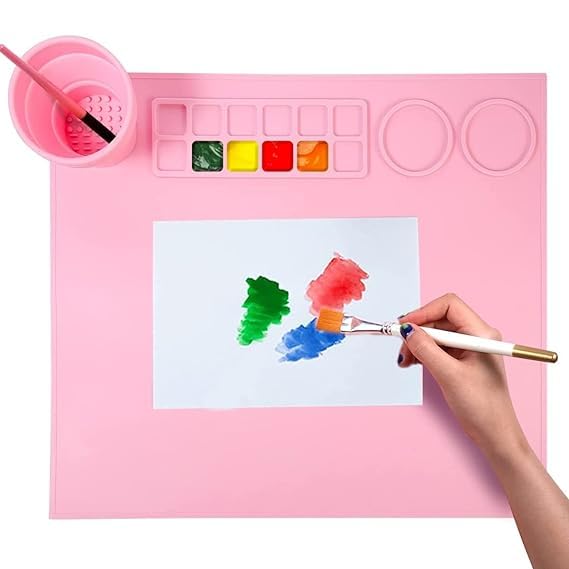 ARUP 43 38cm Silicone Craft Mat for Painting Play Doh and Clay for Kids ...